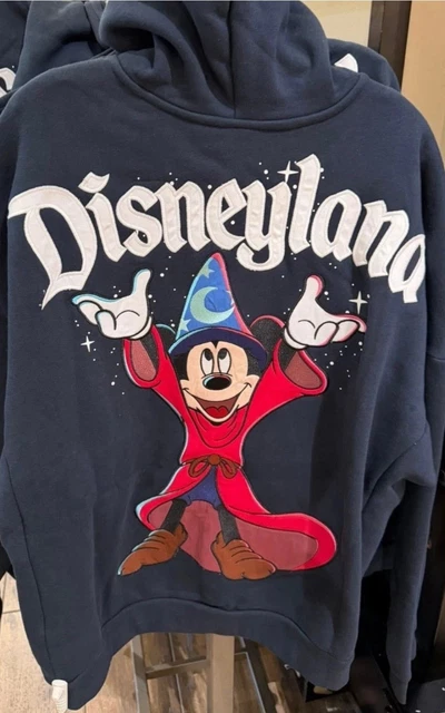 DISNEY PARKS DISNEYLAND 2025 Fantasia Mickey Sorcerer Zip-Up Hoodie ...