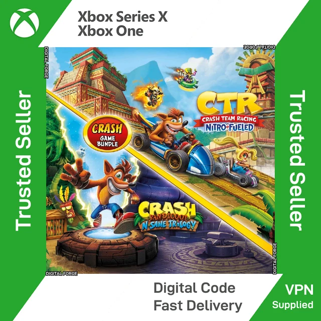 CRASH BANDICOOT N.SANE Trilogy + CTR Nitro - Xbox One, Series X|S ...