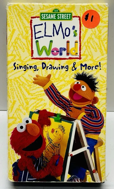 ELMO'S WORLD: SINGING, Drawing & More! (VHS, 2000) $9.75 - PicClick CA