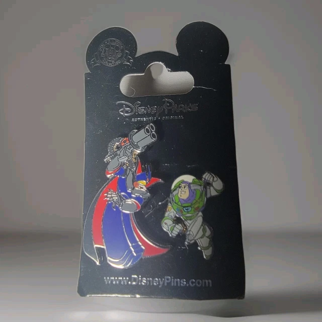 Disney Pin Buzz Lightyear Vs Emperor Zurg 2 Pin Set Toy Story New On 8170