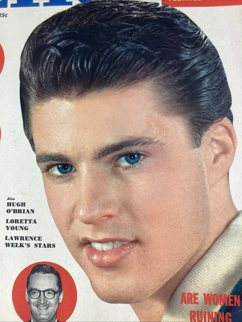 TV LIFE MAGAZINE 1958 Elvis Ricky Nelson Dinah Como Lewis Annette Peggy ...