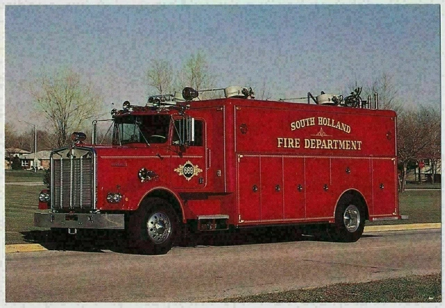 3D FIRE APPARATUS Heavy Rescue Truck, South Holland, Illinois Fire ...