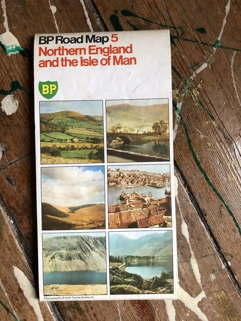 BP ROAD MAP No 5, Northern England and Isle of Man, 1977 £2.00 ...