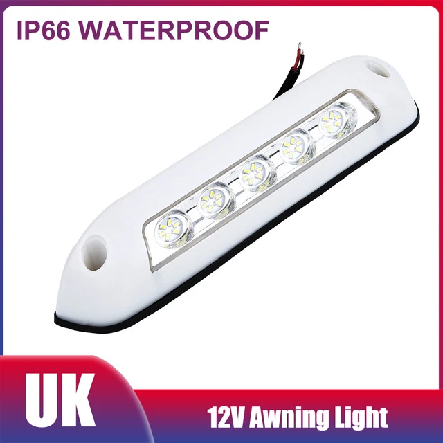 WATERPROOF 12V LED Awning Light Work Bar Tube Caravan Motorhome Boat ...