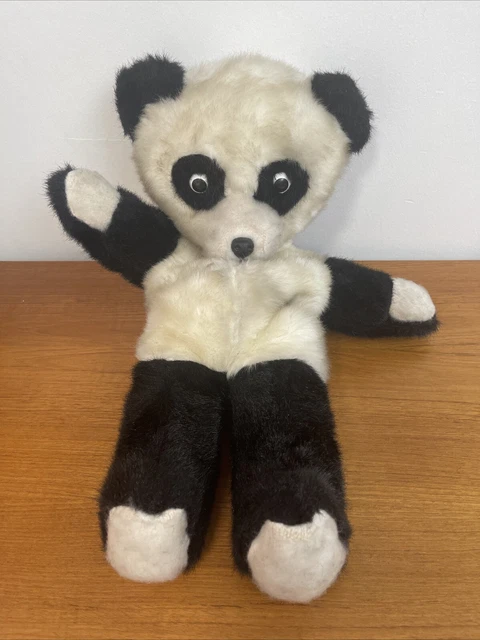 VINTAGE PANDA PYJAMA Case by LECO Products Made in England Quality Toys ...