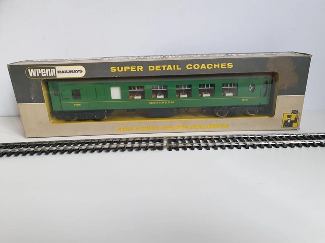 WRENN RAILWAYS OO/HO GAUGE W6006 SOUTHERN 2nd BRAKE CLASS COACH 1708 ...