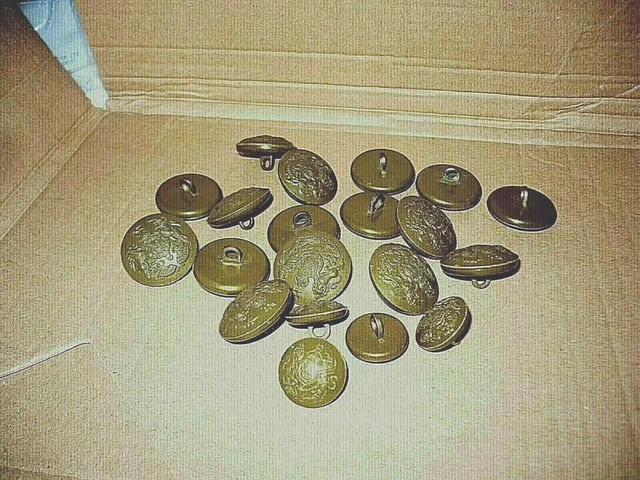 VINTAGE BRITISH ARMY Greatcoat Buttons,Ww2 Era General Service Utility ...