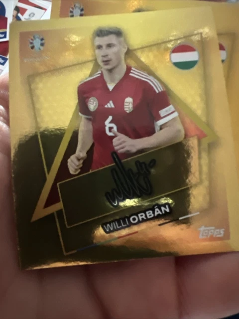 TOPPS EM 2024 sticker willi orban hun Sp gold mit Signatur EUR 4,00 ...