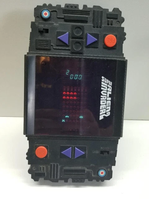 RARE VINTAGE ENTEX ALIEN INVADER 2 Handheld tabletop video arcade game ...