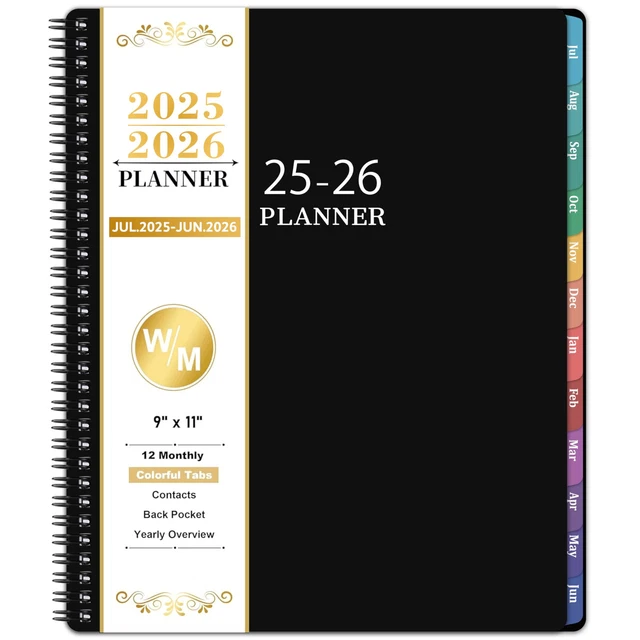 2025-2026 PLANNER - Academic Planner 2025-2026, Jul.2025-Jun.2026, 9"× ...