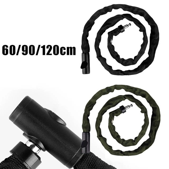 METAL HEAVY DUTY Chain Lock Bike Security Anti-Theft Strong Padlock ...