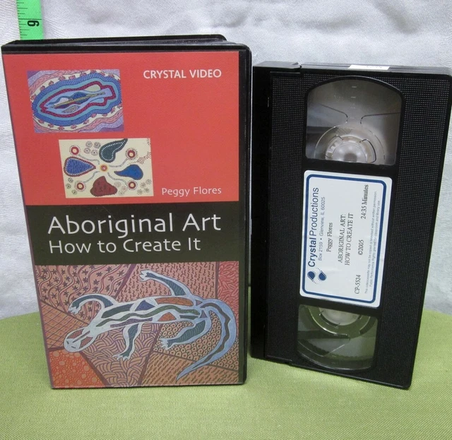 ABORIGINAL ART PEGGY Flores VHS symbol Dream Paintings instruction How ...