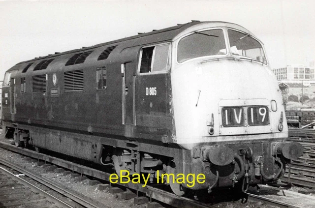 PHOTO RAILWAY 6X4 Class 42 Warship D805 Light Engine Bristol c1970 £3. ...