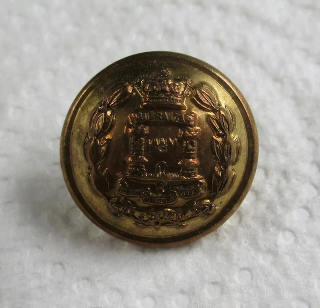VICTORIAN BRITISH ARMY:&SUFFOLK REGIMENT BRASS BUTTON" (Small, 19mm ...