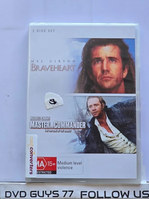 BRAVEHEART / MASTER and Commander - DVD - Region 4 (NEW SEALED) $18.65 ...
