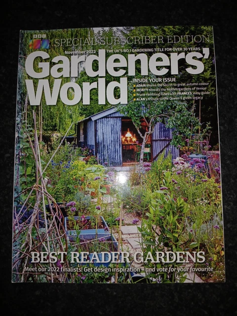 BBC GARDENERS WORLD magazine November 2022 Subscriber Edition £1.50 ...