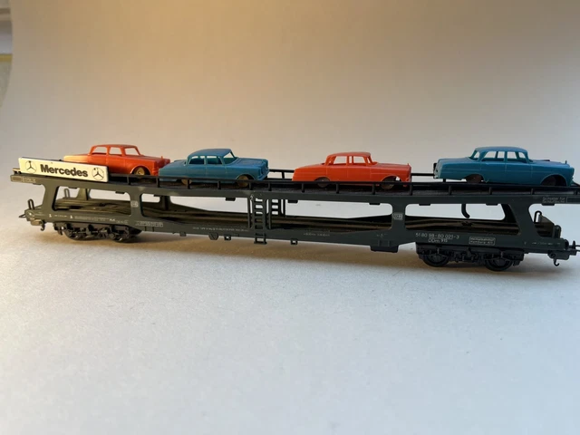 LIMA 9054 AUTOTRANSPORTWAGEN DDm 915 DB mit 4 Mercedes Autos in ...