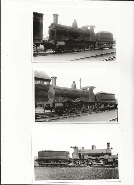 6 PHOTOGRAPHS OF Caledonian Railway 0-4-2 Engines with Caledonian ...
