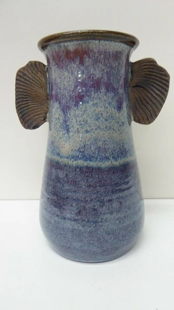 VINTAGE AUSTRALIAN POTTERY Vase Stamped Le Lawrence Ewing New Zealand ...