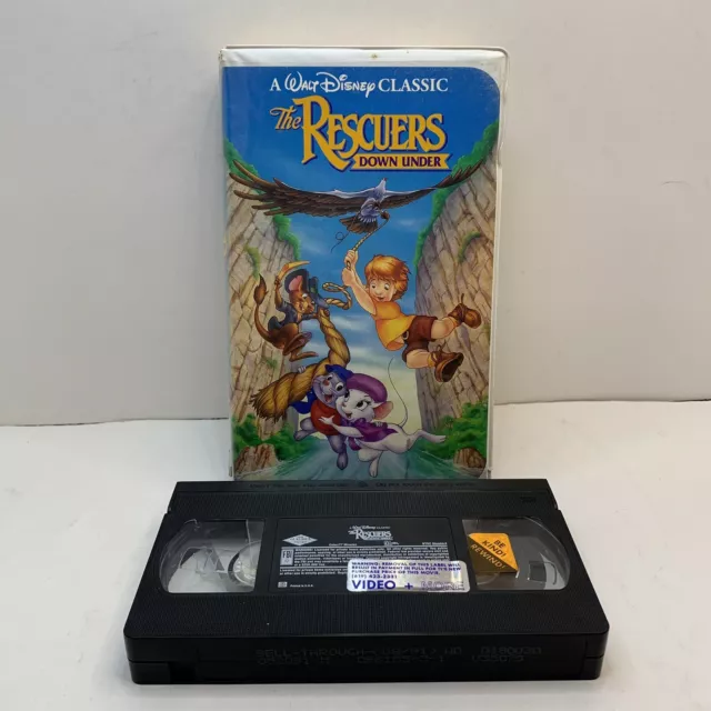 3 VHS WALT Disney The Rescuers, Peter Pan Return to Neverland ...