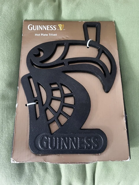 GUINNESS TOUCAN HOT Plate Cast Iron Trivet for Hot Dishes £16.15 ...