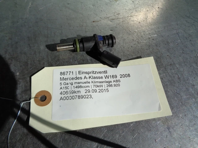 FUEL INJECTOR MERCEDES A-Klasse W169 A0000789023 A150 70kW 266.920 ...