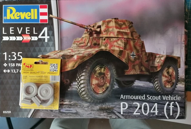 1:35 WH BEUTE-PANHARD 178 jetzt P204 (f) mit Radsatz aus Resin EUR 35 ...