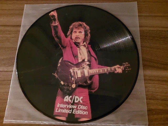 AC/DC INTERVIEW PICTURE Disc Vinyl Limited Edition Angus Young EUR 25 ...