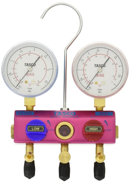 ICHINEN TASCO TA122G R410A/R32 Ball valve type gauge manifold $185.27 - PicClick CA