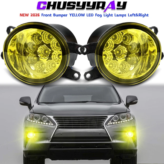 2026 FOR LEXUS RX350/RX450h 2011-2014 LED Front Bumper Fog Lights Lamp ...