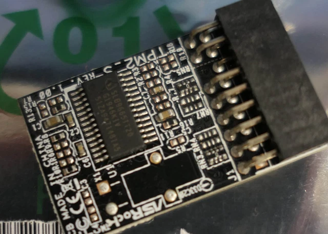 ASROCK TPM2-S TRUSTED Platform Module (TPM) for Motherboards 17 pin 18 ...