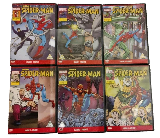 ORIGINAL SPIDER-MAN ANIMATED Series 1 & 2 collection DVD Set $49.00 ...