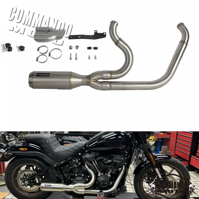 FULL EXHAUST MUFFLER Pipe System For Harley Low Rider S ST Street Bob ...