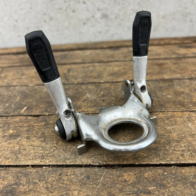 VINTAGE SHIMANO UNISHIFT Shifters Cable Hanger 1" Headset Spacer Mount ...