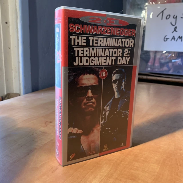 RARE 2 IN 1 VHS video tape terminator 1 & 2 judgement day vintage £3.95 ...