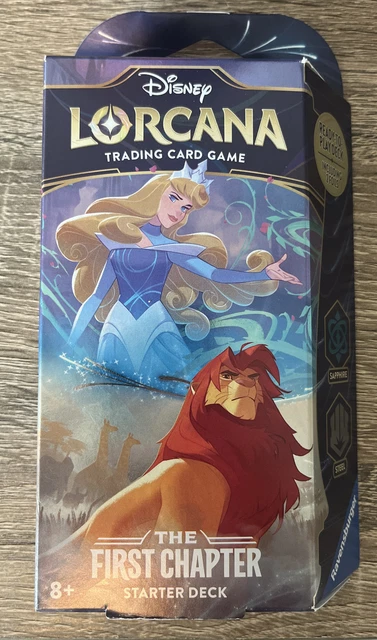 DISNEY LORCANA THE First Chapter Starter Deck Sapphire & Steel Sealed w ...
