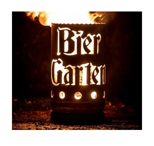 FIRE BARREL BEER garden fire pit fire pillar fire bowl barbecue fire £ ...