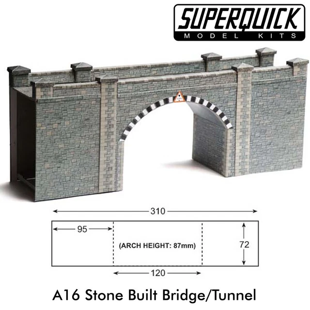 STONE BRIDGE 1:72 Scale OO HO Gauge Railways Building Series A A16 ...