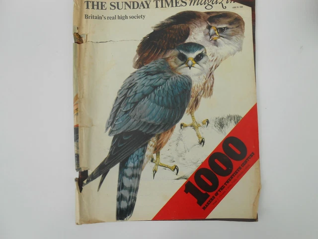SUNDAY TIMES MAGAZINE June 22nd 1969 - 1000 makers of the 20th century ...