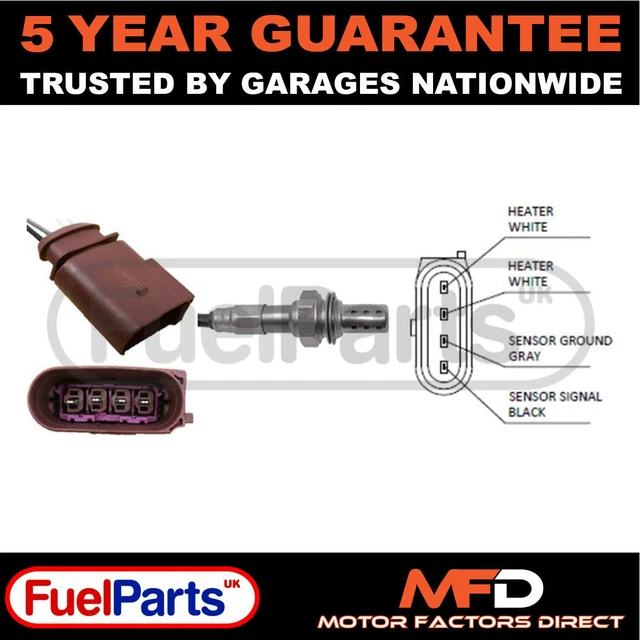 FUELPARTS LAMBDA OXYGEN Sensor Fits VW Polo Fox Skoda Fabia 1.2 1.4 ...