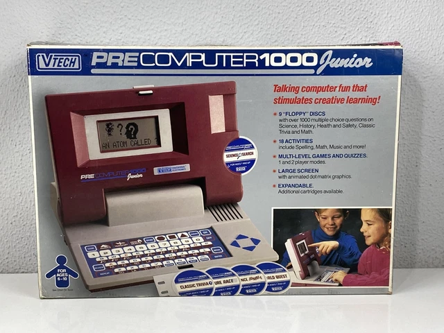 VINTAGE VTECH PRE Computer Junior 1000 Learning Educational Game 1990 ...