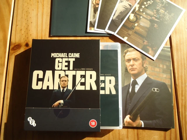 GET CARTER BLU-RAY 2022 2-Disc Set Limited Edition Book Poster Cards ...