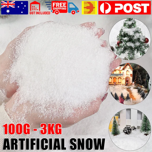100G-3KG INSTANT ARTIFICIAL Snow Powder Magic Snow Christmas Decoration Xmas AU $6.45 - PicClick AU