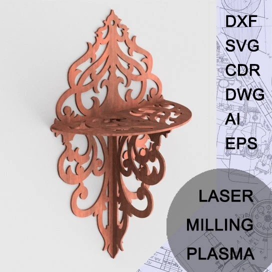 WALL CANDLESTICK DXF SVG CDR file Vector for CNC Plasma Router Laser Cut £1.61 - PicClick UK