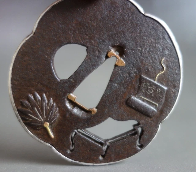 TSUBA GUARD NO Zhuge Liang shu three kingdoms Fukurin Samurai sword ...