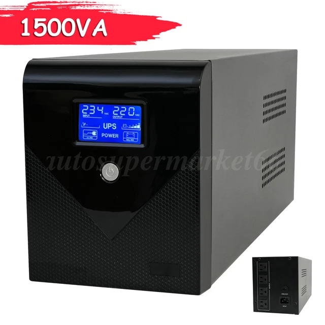 UPS UNINTERRUPTIBLE POWER Supply 1500VA/900W Offline Backup Type With ...