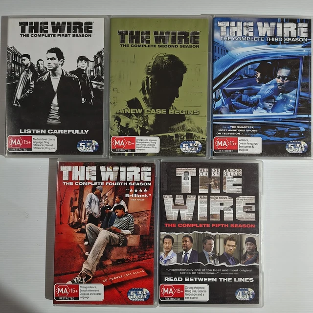 THE WIRE TV Complete Series 1-5 DVD Seasons 1 2 3 4 5 Crime Drama ...