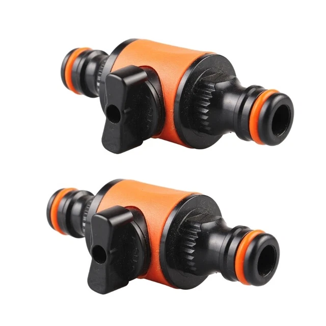 QUICK CONNECTOR WITH Valves Garden Irrigation Couplings Watering Pipe ...