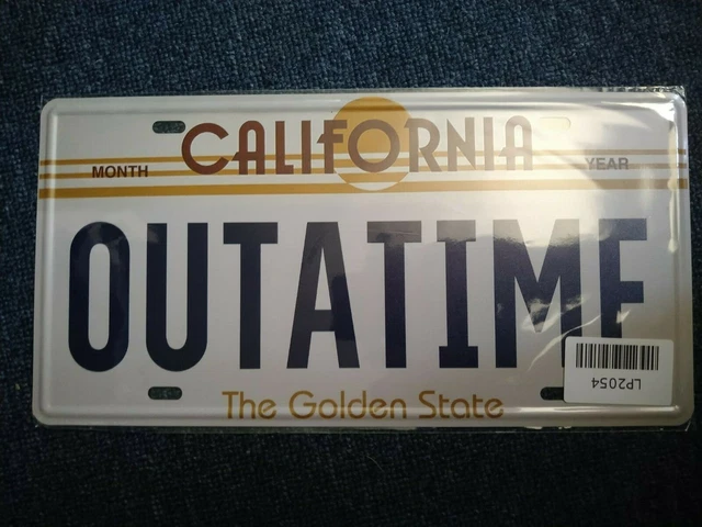 BACK TO THE Future BTTF License Plate Replica ALUMINUM, Movie 3 ...