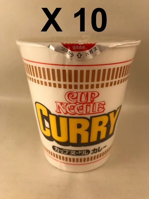 10 X CURRY Flavoured Japanese Nissin Cup Ramen Noodle - Ramen From ...